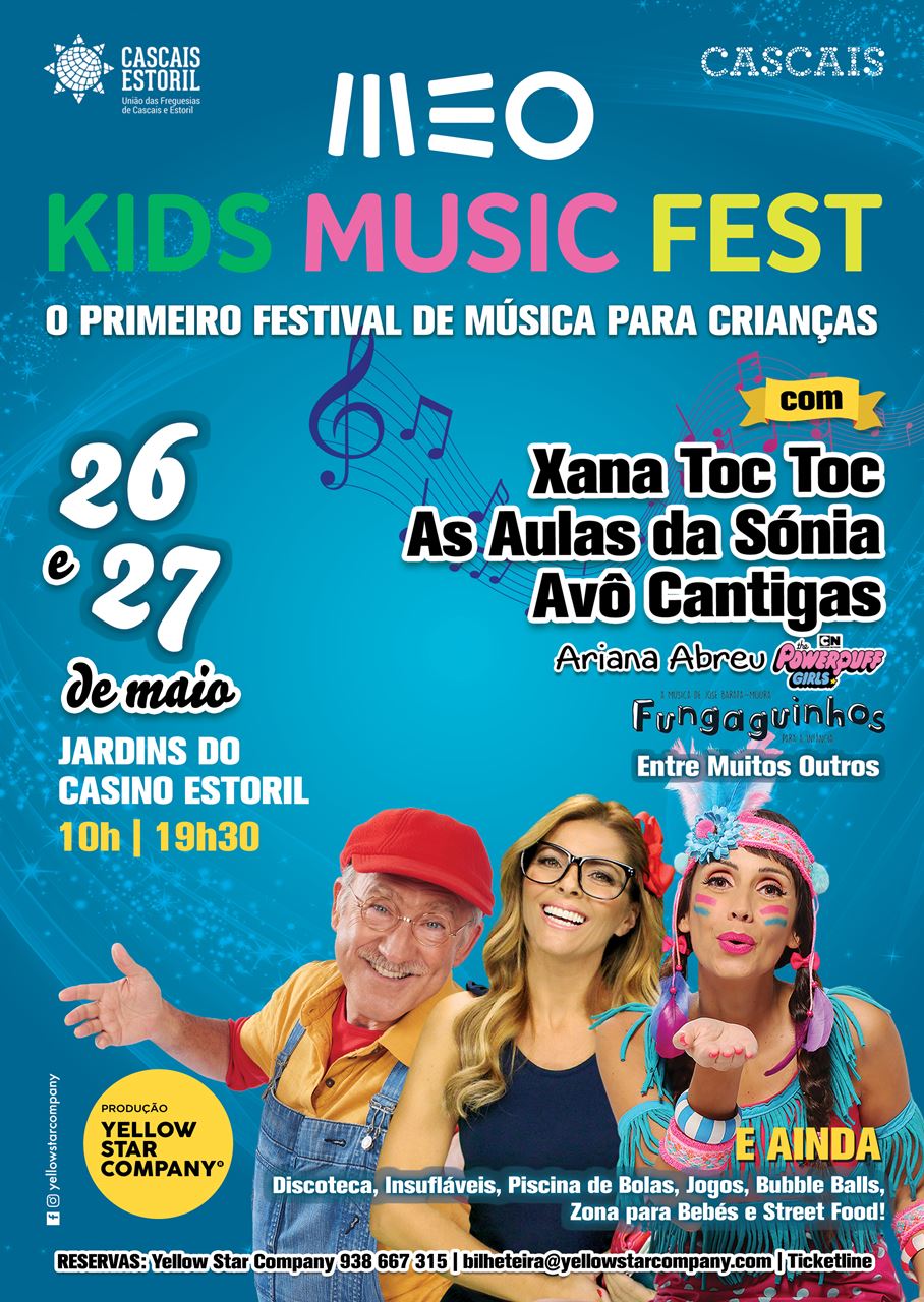 MEO Kids Music Fest - Kids - Crianças - Cardápio