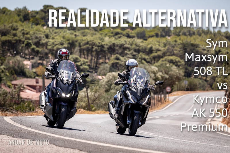Sym Maxsym 508 TL vs Kymco AK 550 Premium - Realidade alternativa ...