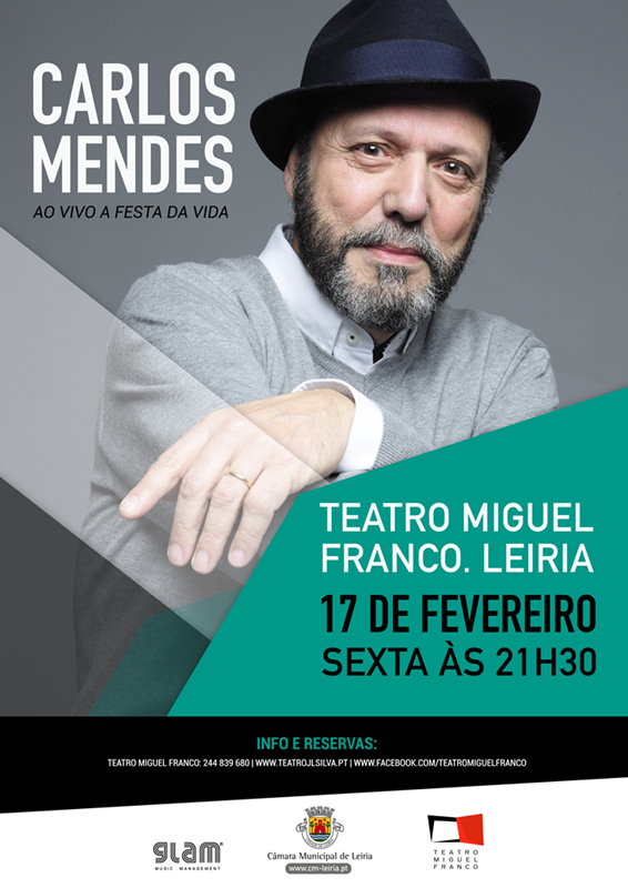 Carlos Mendes no Teatro Miguel Franco - Teatro - Cardápio
