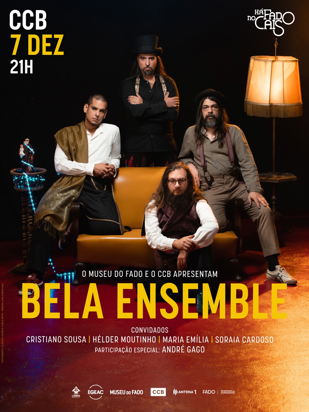 Bela Ensemble no Centro Cultural de Belém - A 7 de Dezembro Há Fado no Cais - Música - Cardápio