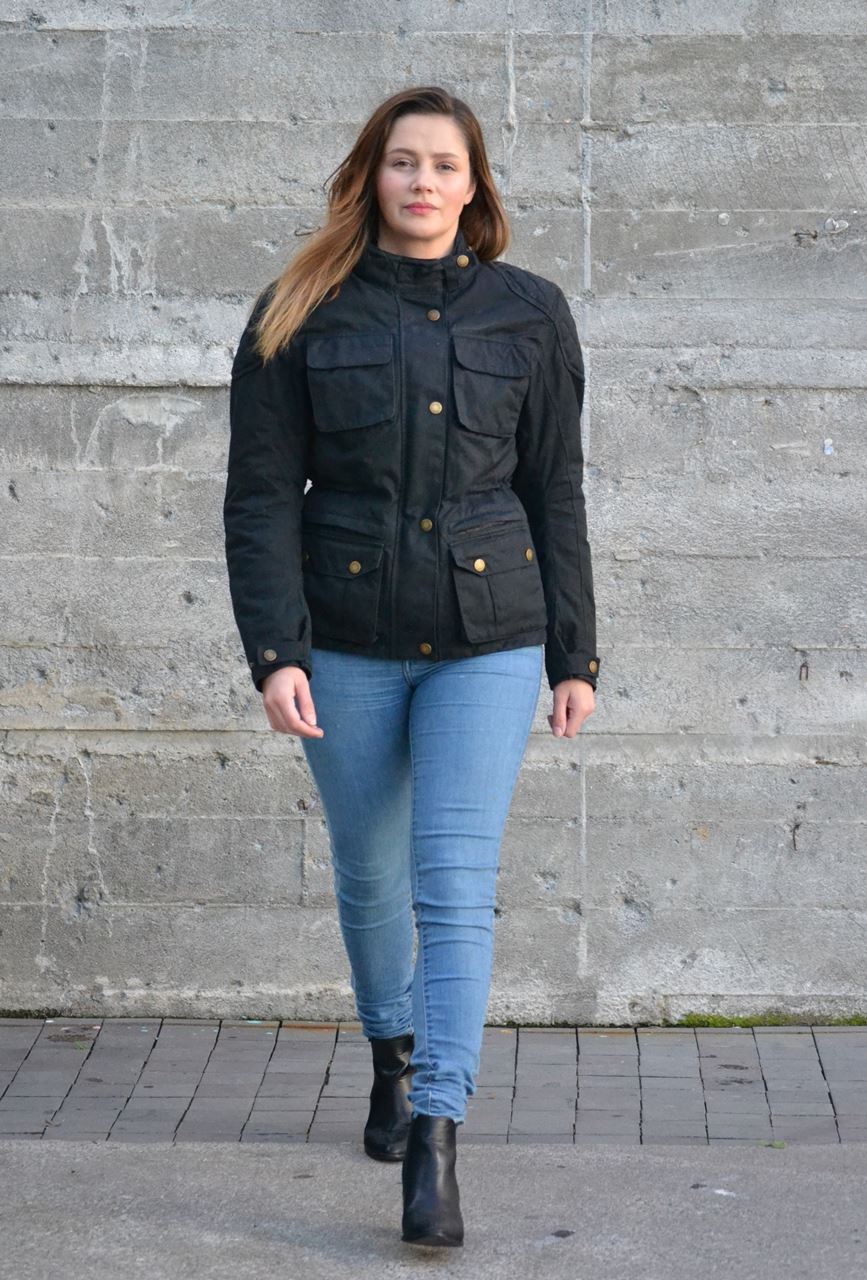 Merlin BUXTON WAX JACKET OLIVE | Blusões encerados - Andar de Moto